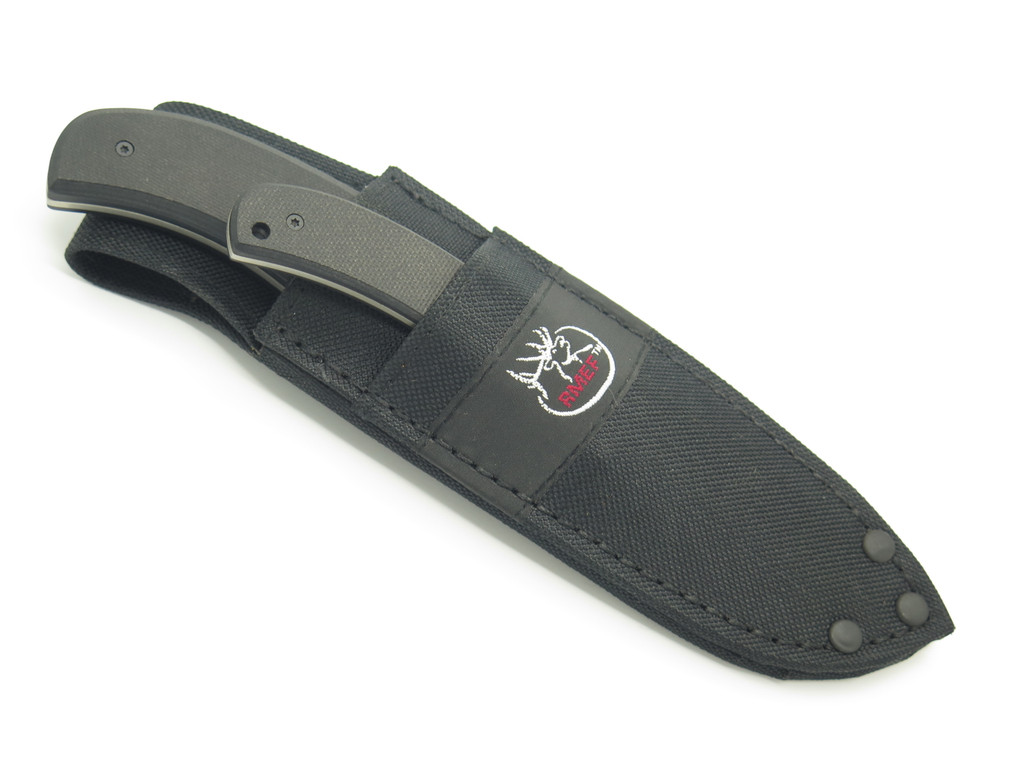 Browning 154 Elk RMEF 7.87" G10 Handle Fixed Stainless Hunting Knife ...