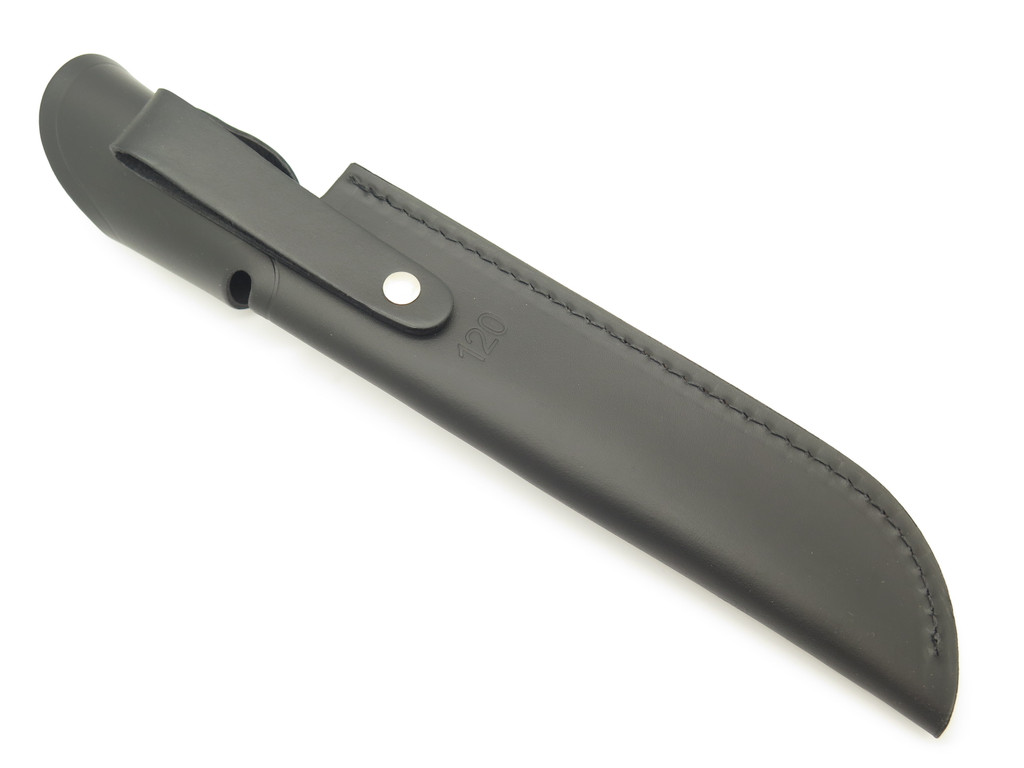 Buck 120 General Fixed 7.325" Blade Knife Black Leather Sheath ...