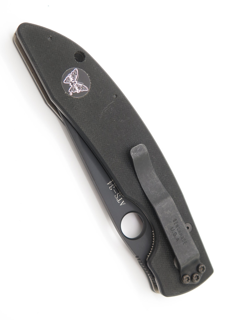 Vtg Benchmade USA 800BT AFCK Black ATS-34 & G10 Linerlock Folding ...