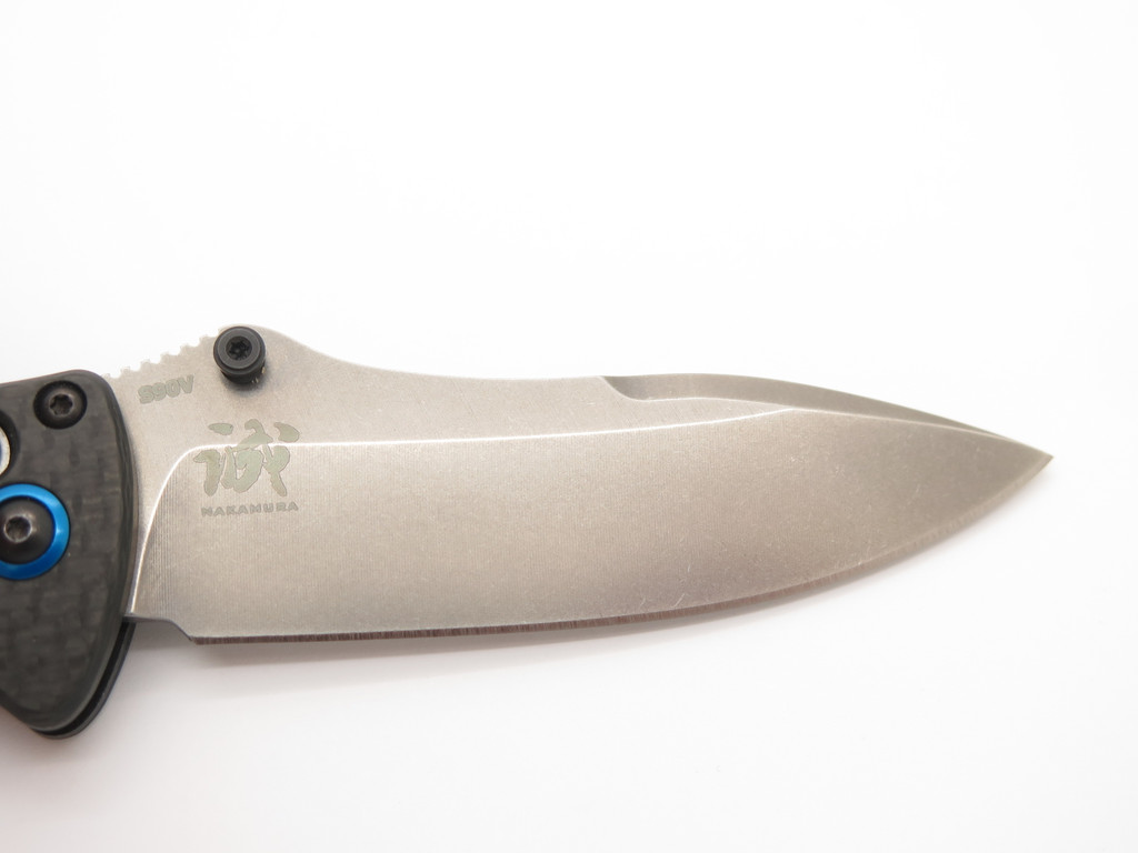 Benchmade 484 Nakamura S90V Carbon Fiber Axis Lock Folding Pocket Knife ...