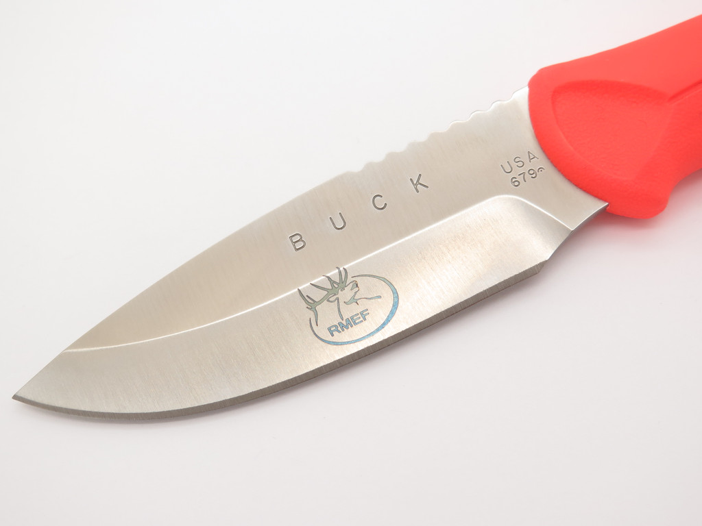 Buck 679 Bucklite Max RMEF Hunter Orange Fixed Blade Hunting Knife ...