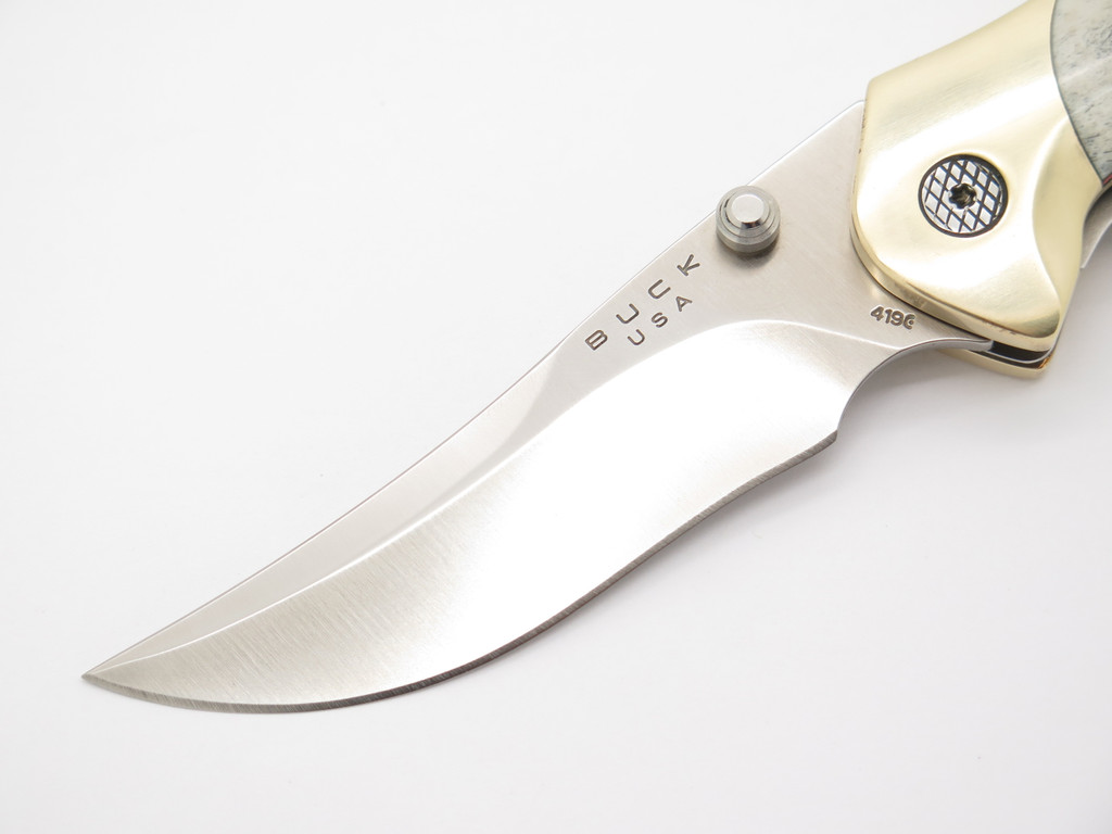 Buck 419 Kalinga Pro S30V Custom Stag Handle Folding Hunter Knife ...