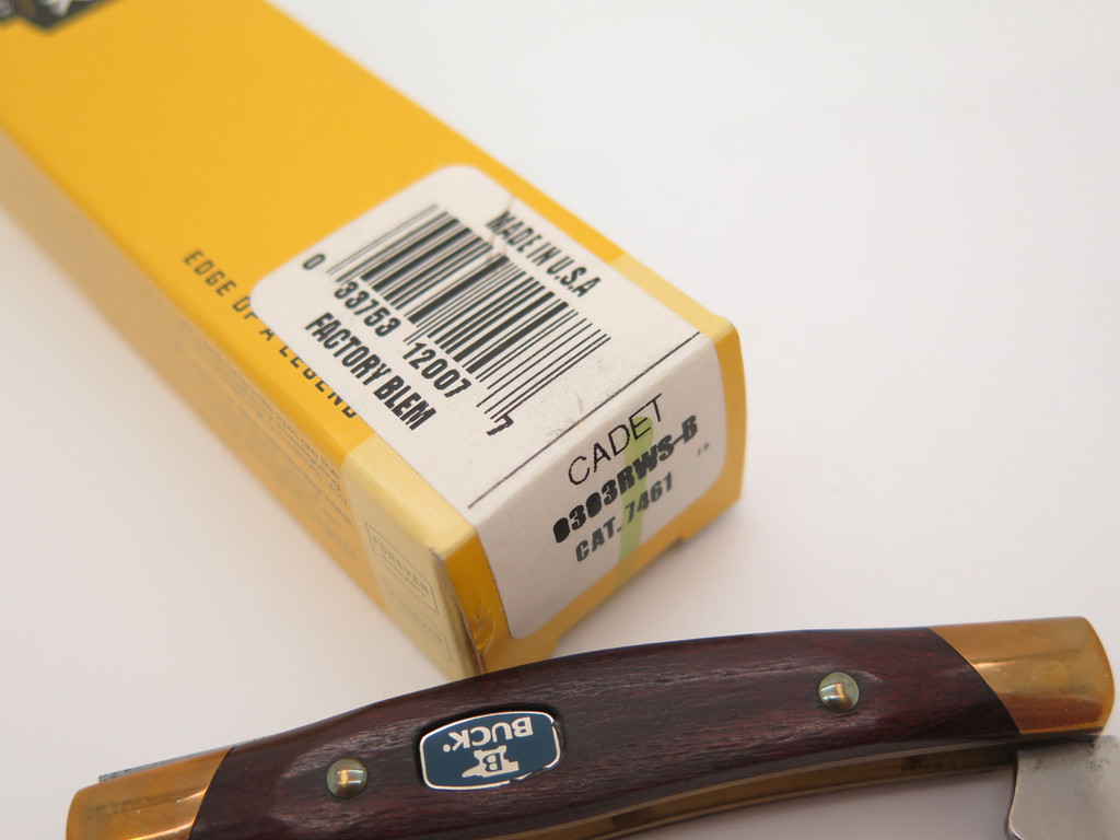 Buck 303 Cadet Rosewood 3 Blade Stockman Folding Pocket Knife Wood ...