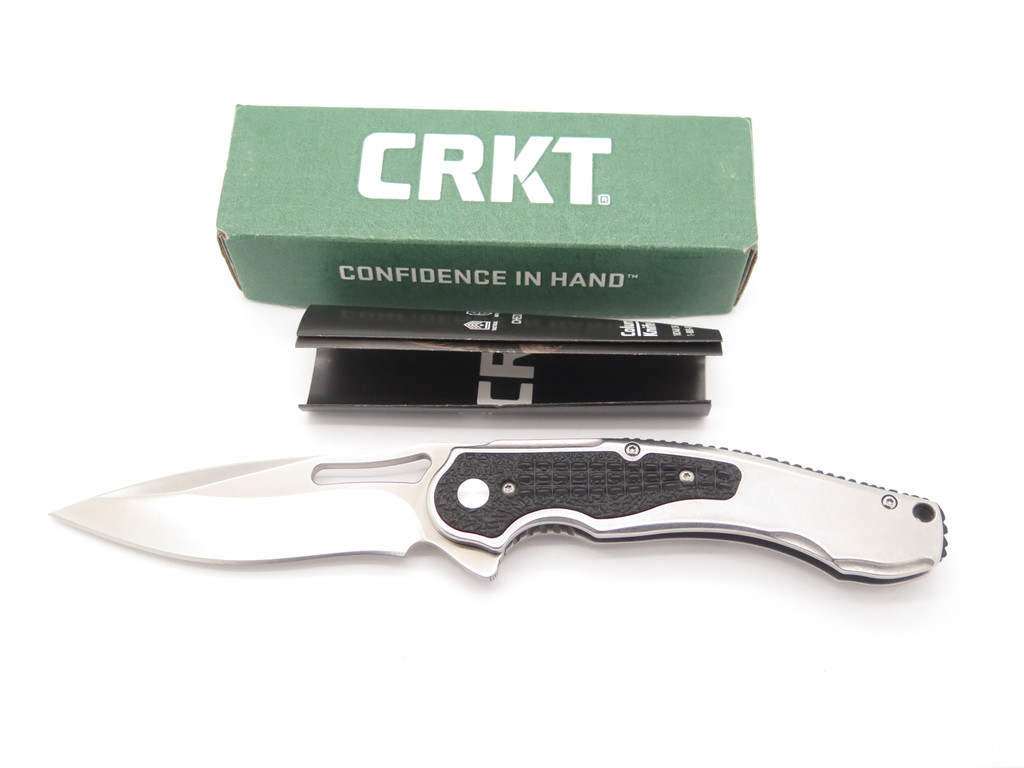 CRKT Ikoma Carajas Carnufex 5480 Stainless 5.1" Folding Framelock ...