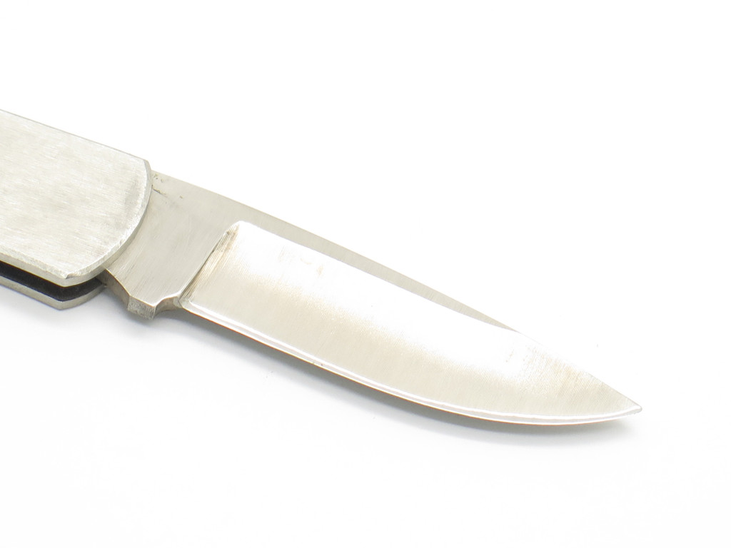 Vintage Script Buck 525 Gent Small Stainless 2.87" Lockback Folding ...