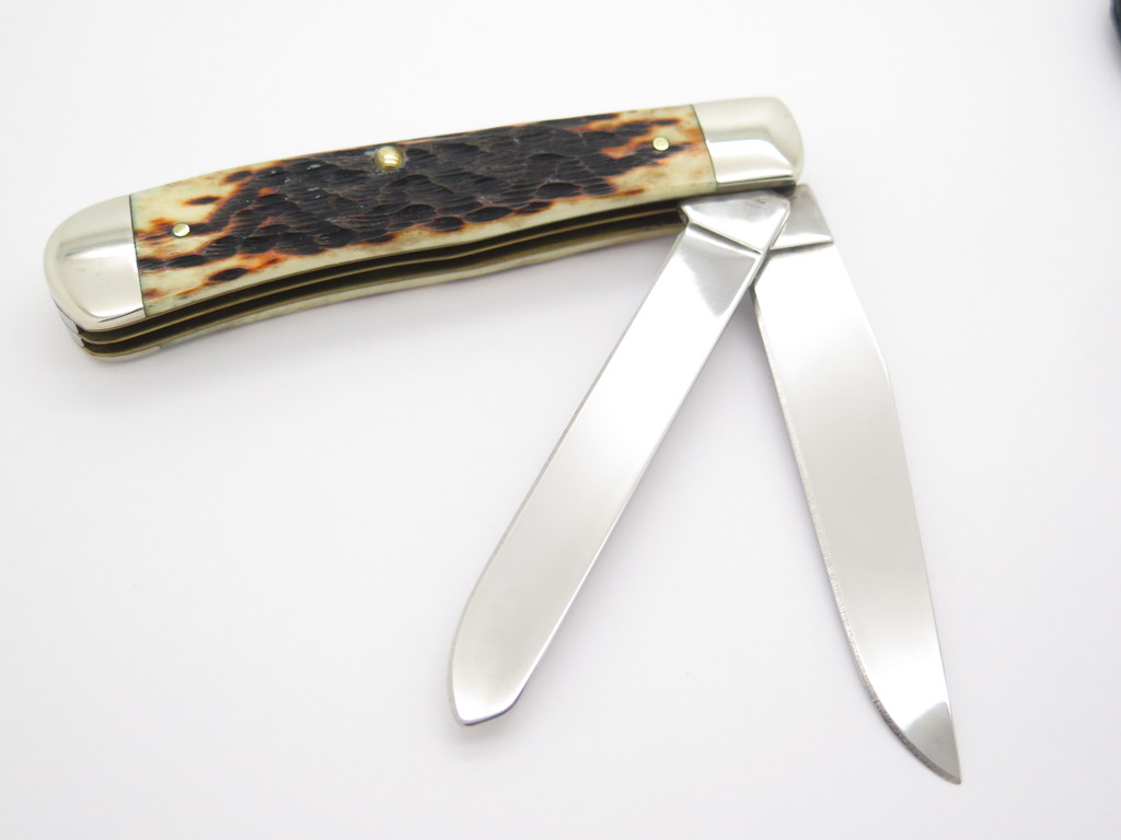 2005 Case XX Ruger Sturm 6254 Jigged Bone Trapper Folding Pocket Knife ...