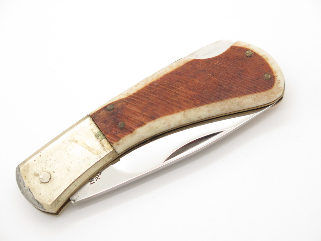 Vtg Olsen OK 155 Seizo Imai Seki Japan Folding Lockback Pocket Knife *Unfinished - ePrague, LLC