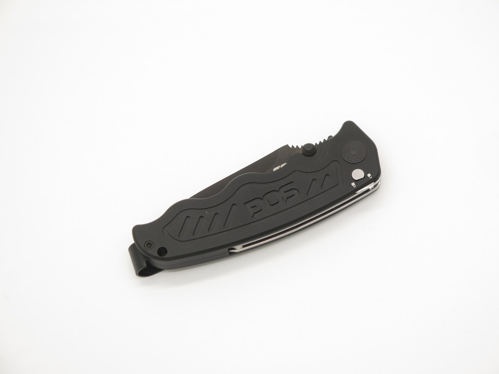 Vtg SOG Zoom Mini 4.12" Black Aluminum Assisted Folding Pocket Knife ...