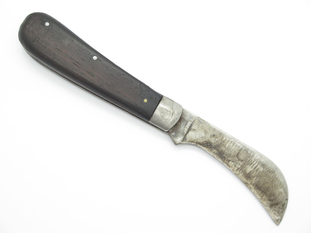 Vintage Kutmaster Utica USA 4.25" Wood Handle Hawkbill Pruner Folding ...