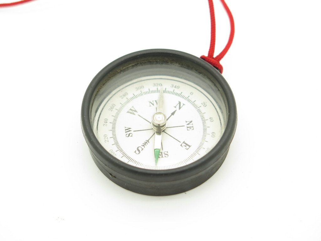 Vintage Japanese Compass with Lanyard, Made in Japan - ePrague, LLC