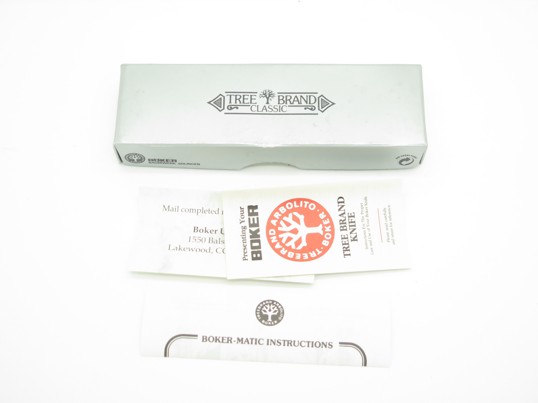 Empty Box only for Boker Tree Brand Solingen 700 Folding Pocket Knife ...