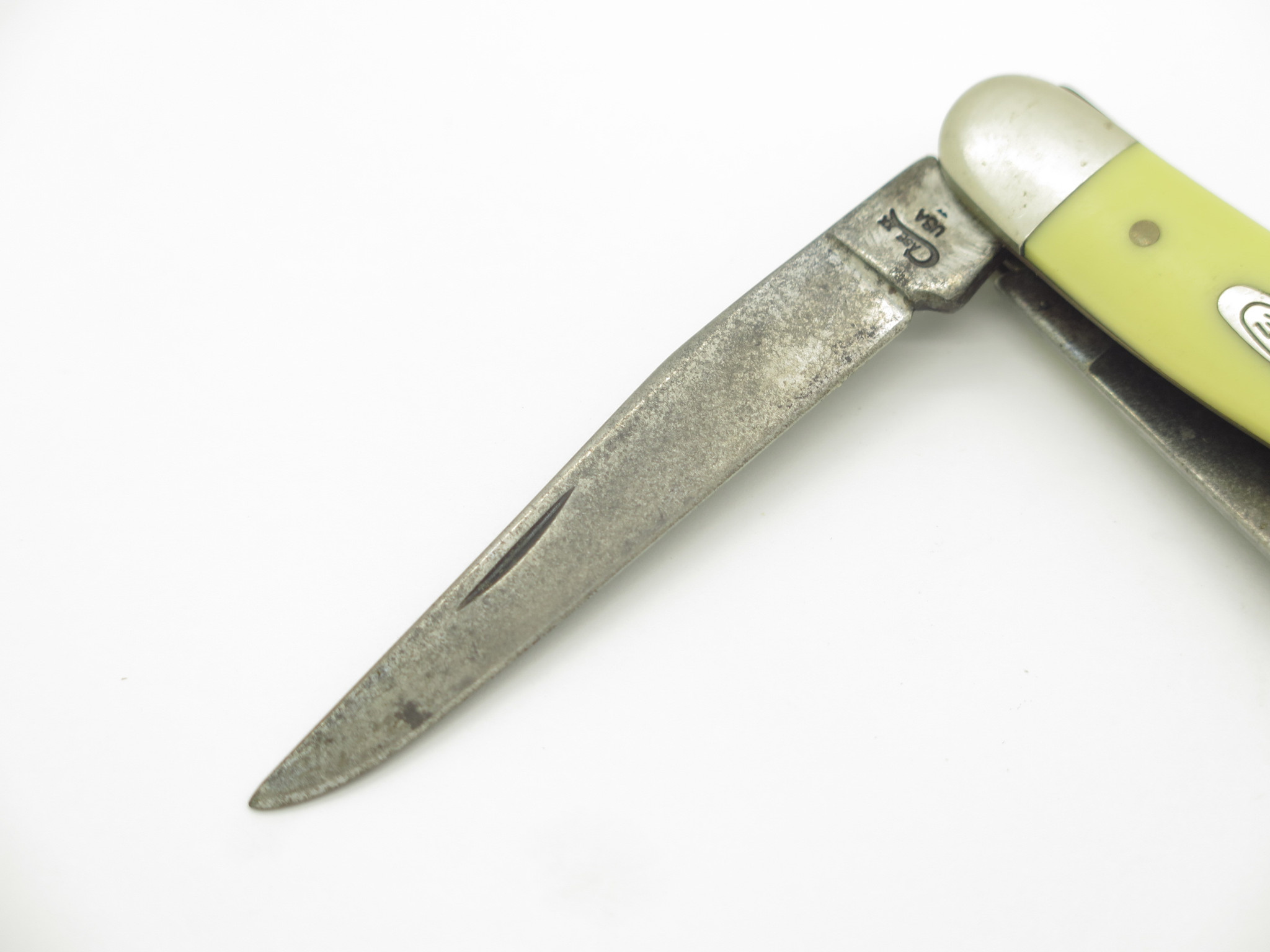 Vintage 1998 Case XX 3318 CV Stockman Yellow Handle Folding Pocket ...
