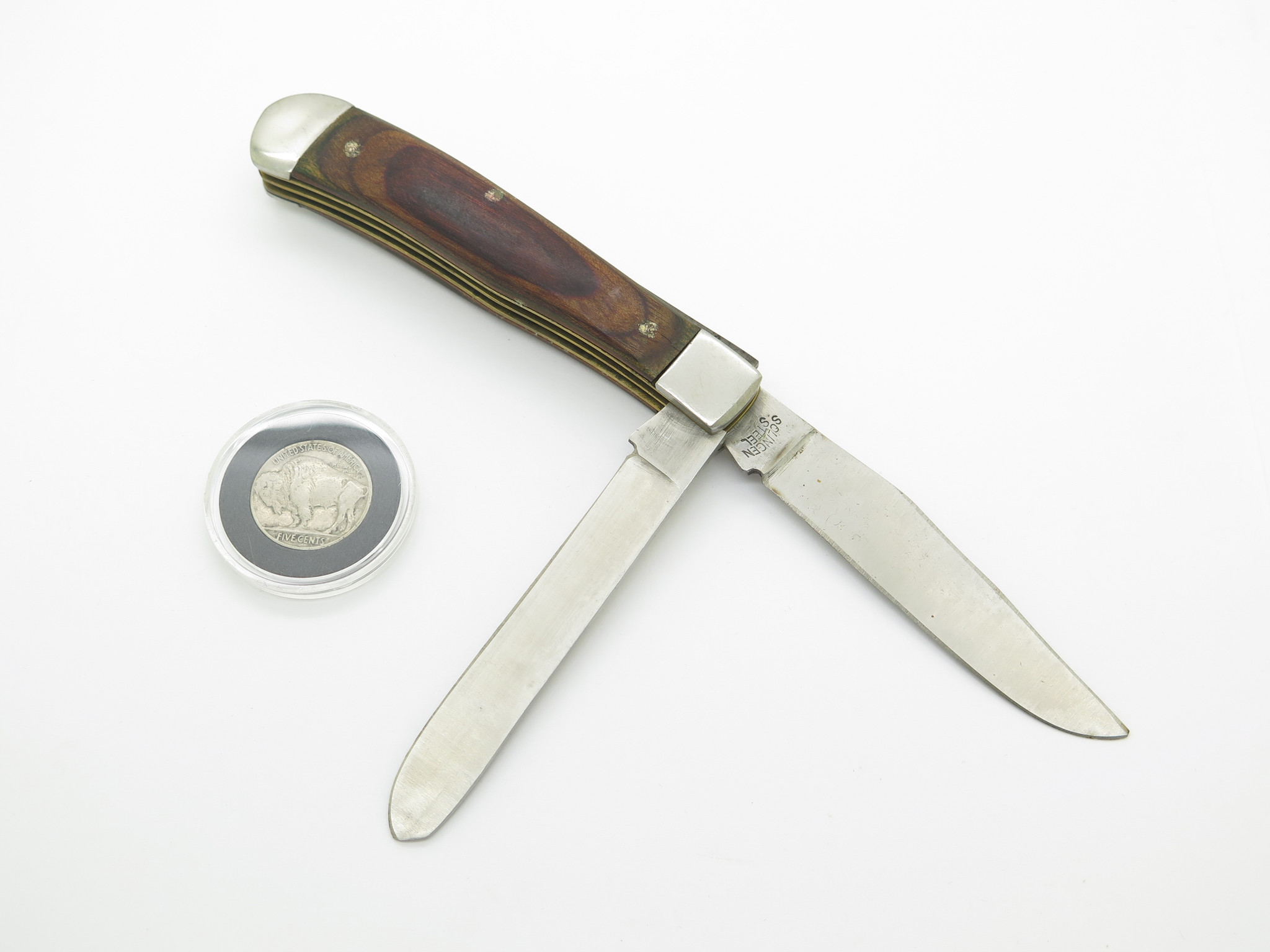Vintage Cherokee Solingen Steel Folding Pocket Knife & 1937 Indian ...