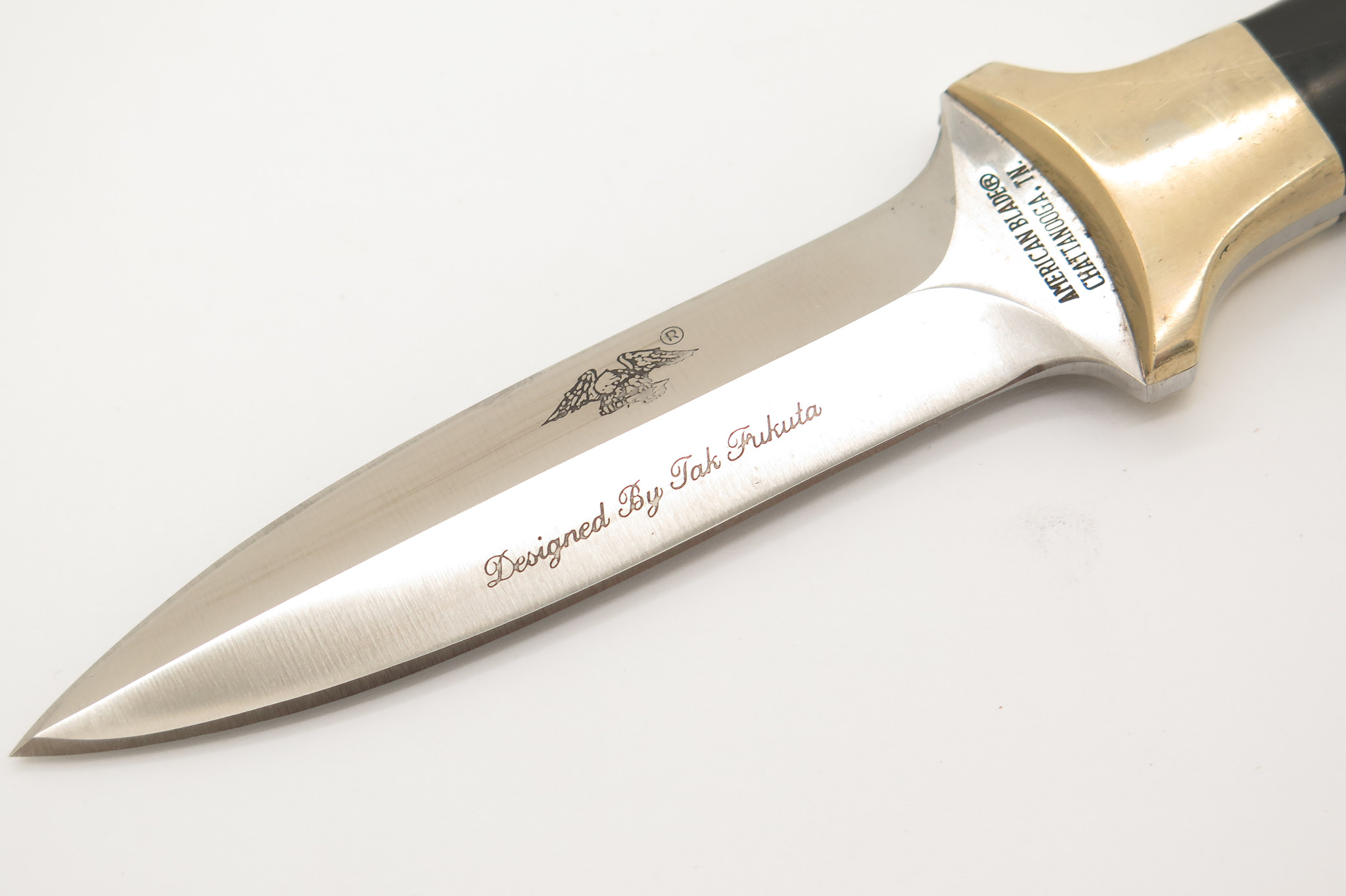 Vintage Parker American Blade Seki Japan Fukuta AUS6 Buffalo Fixed ...