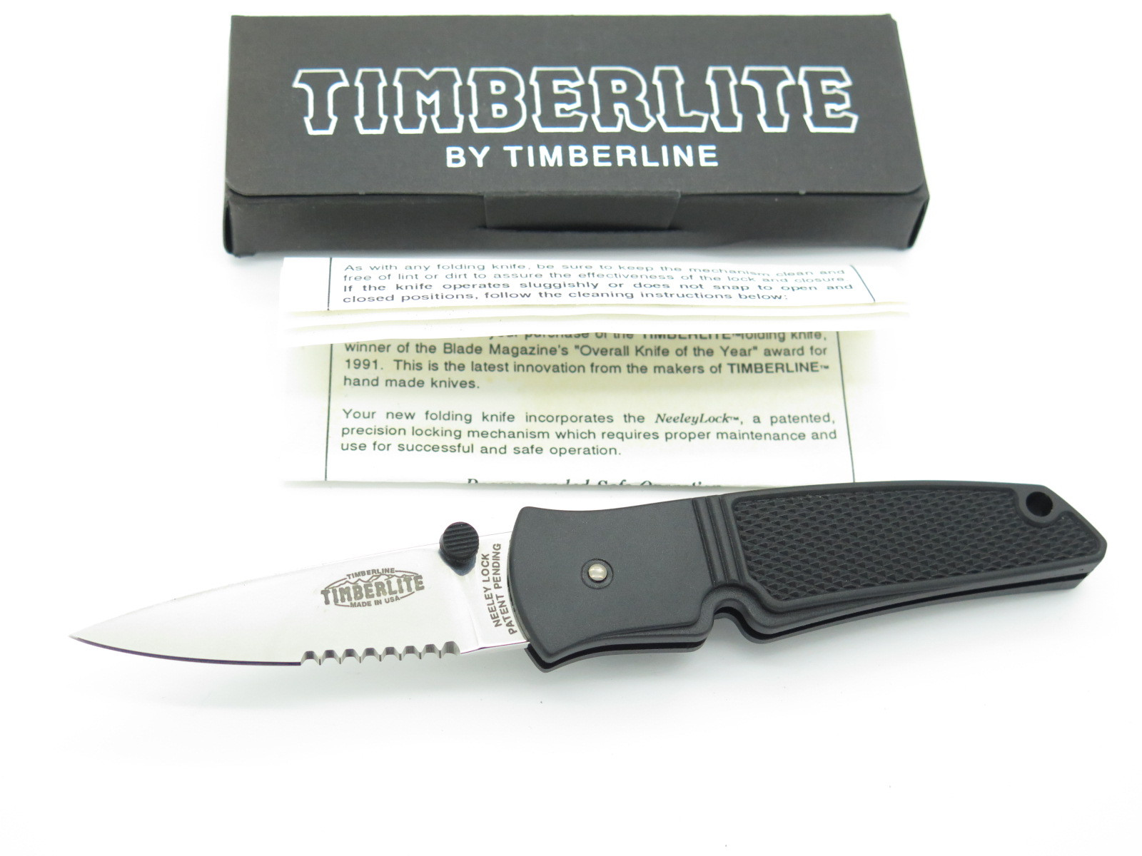Vtg NOS 1990s Timberline USA Timberlite Neeley Lock Folding Pocket ...