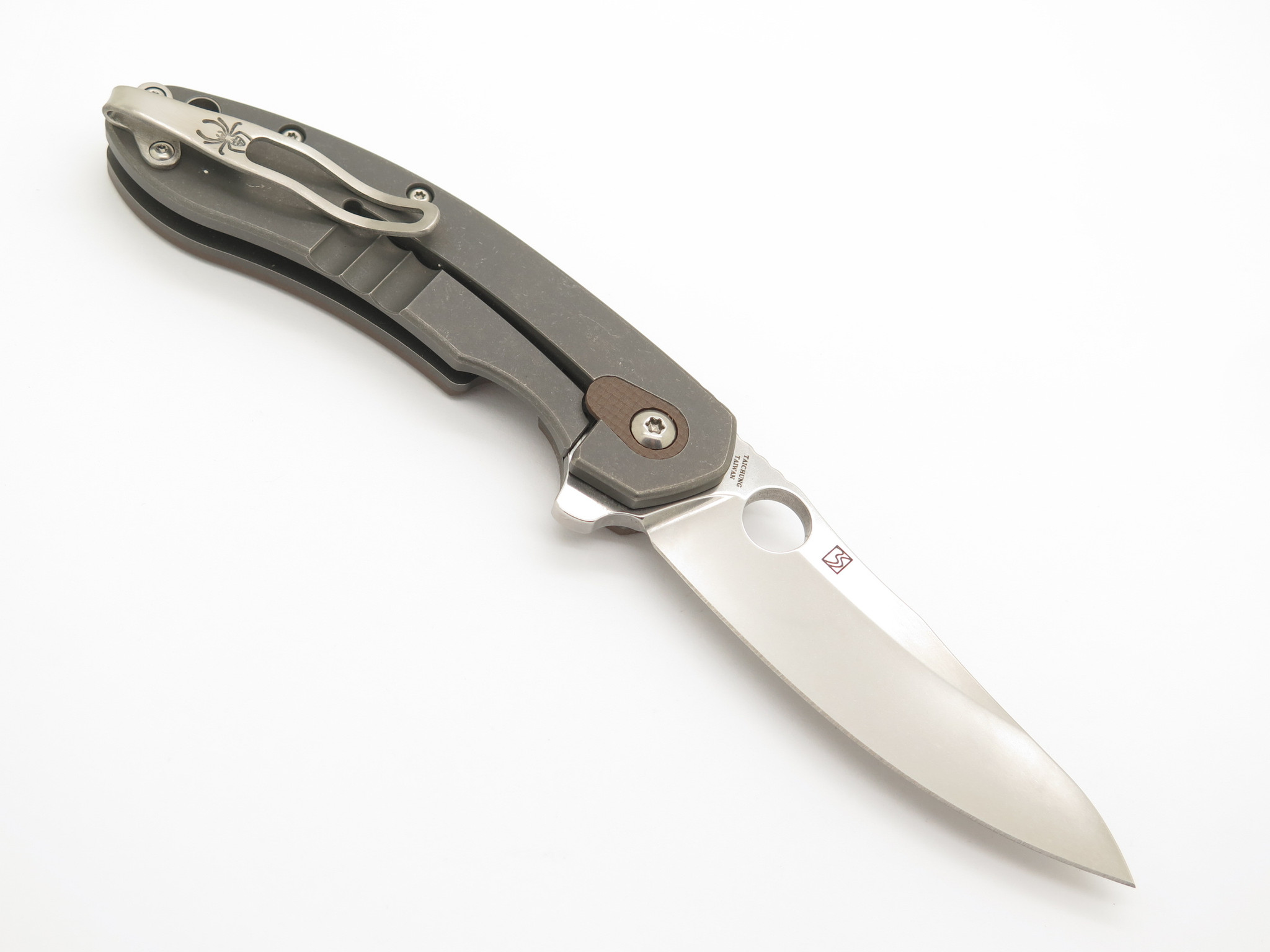Spyderco C156GPBN Brad Southard CTS-204P Titanium Framelock Brown ...