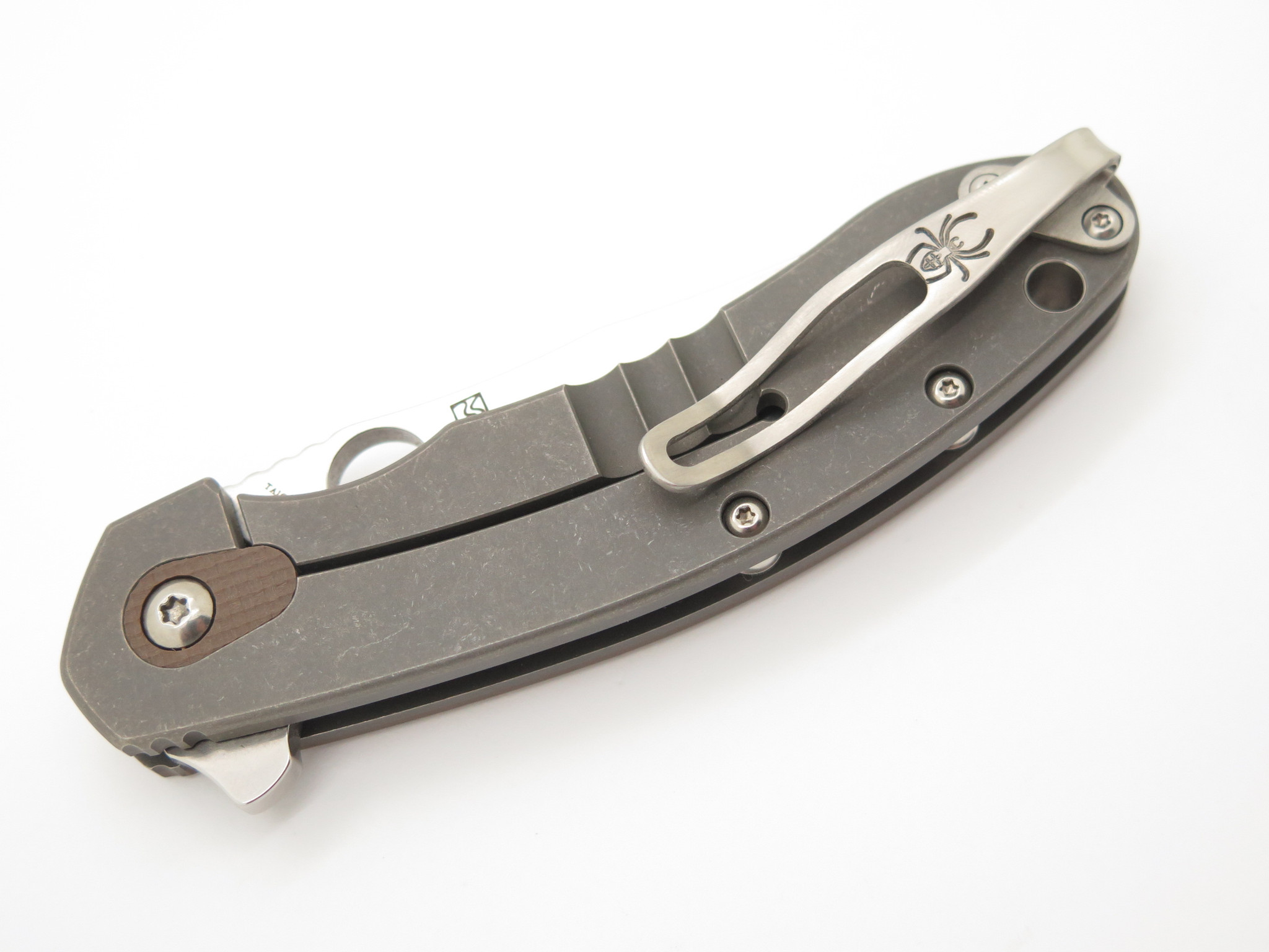 Spyderco C156GPBN Brad Southard CTS-204P Titanium Framelock Brown ...