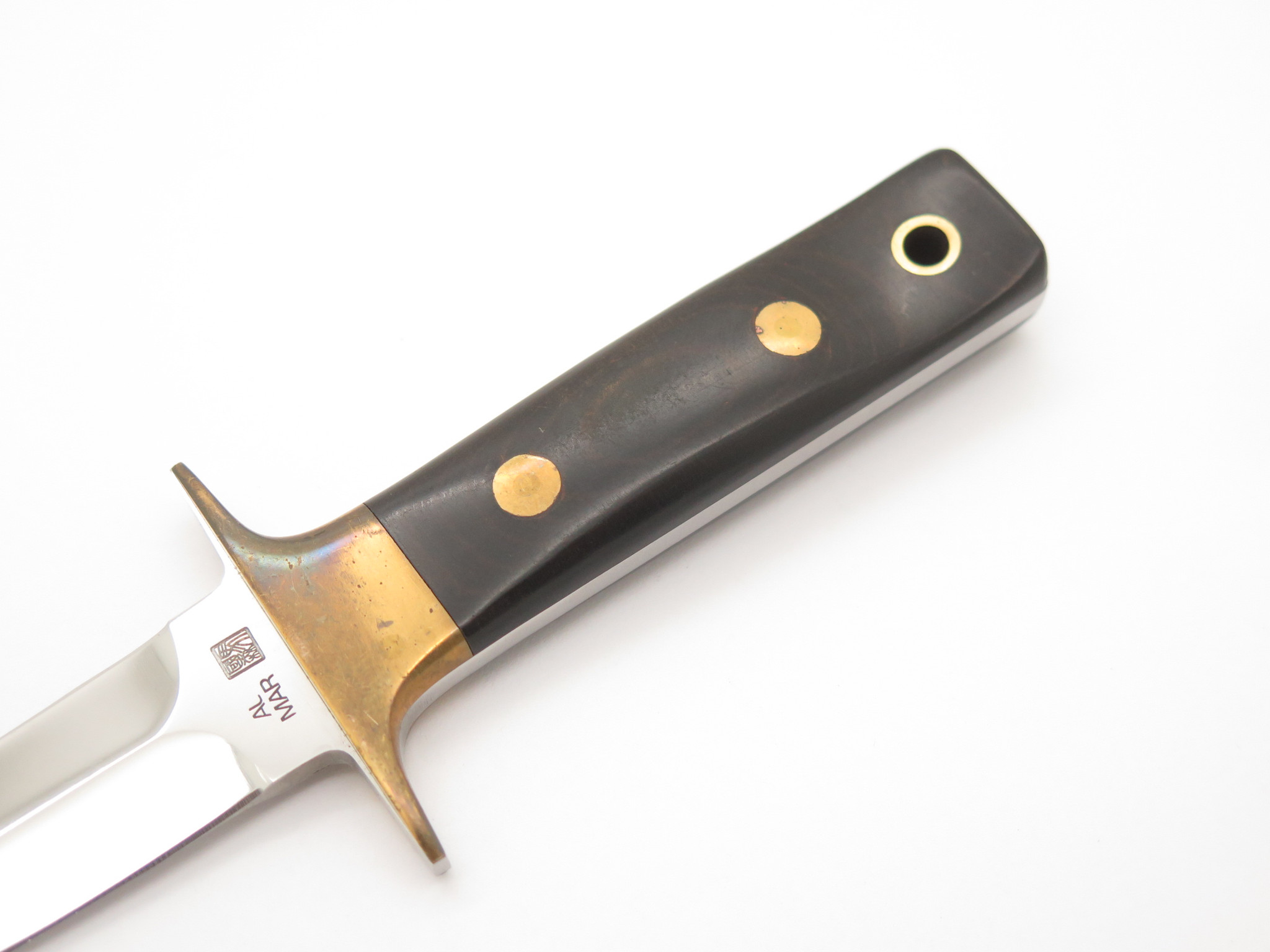 Vintage 1980s Al Mar Fang I Hattori Seki Japan Dagger Micarta Fixed ...