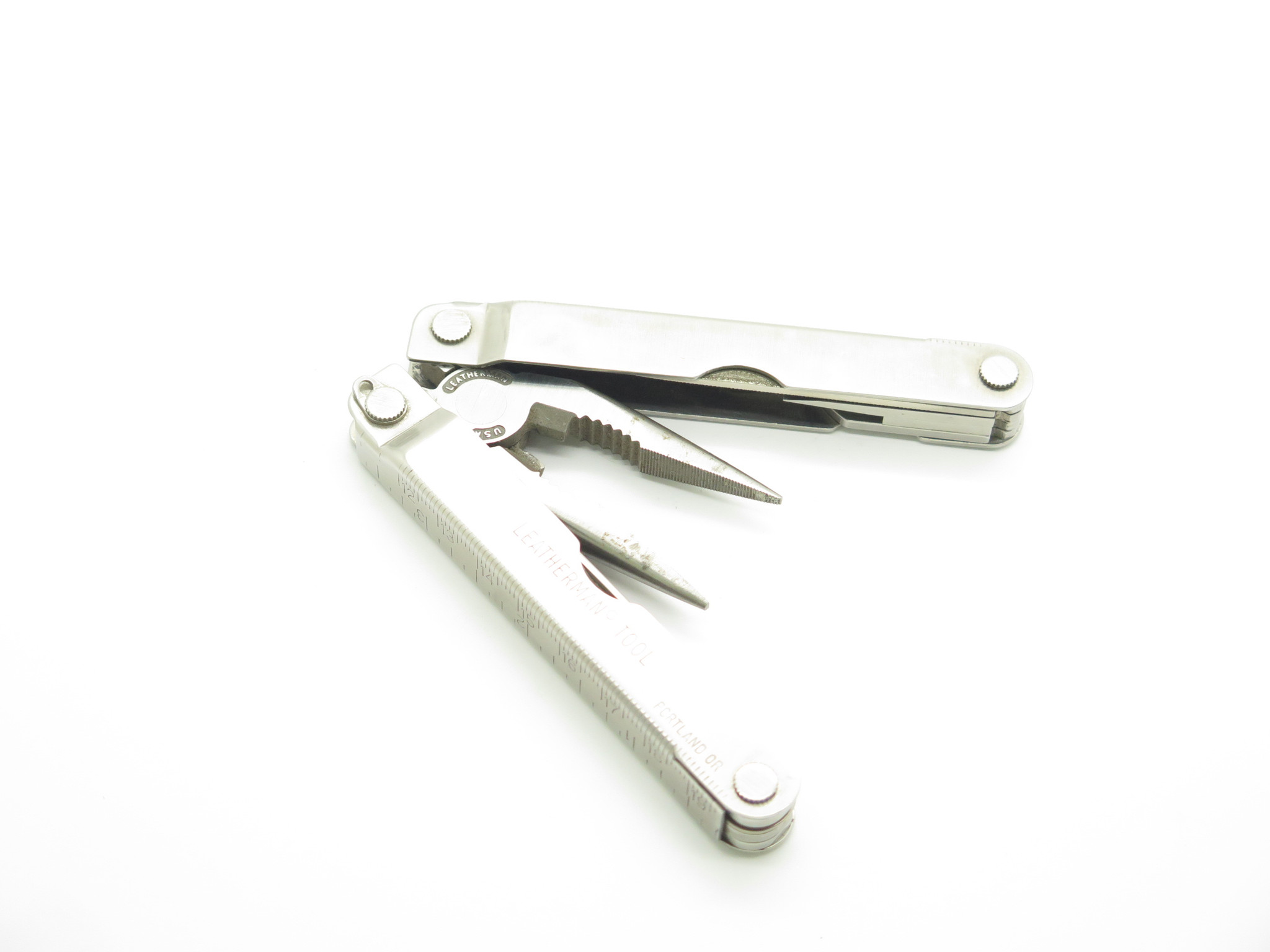 Vintage Original Leatherman Tool USA Folding Stainless Multi Tool Knife ...