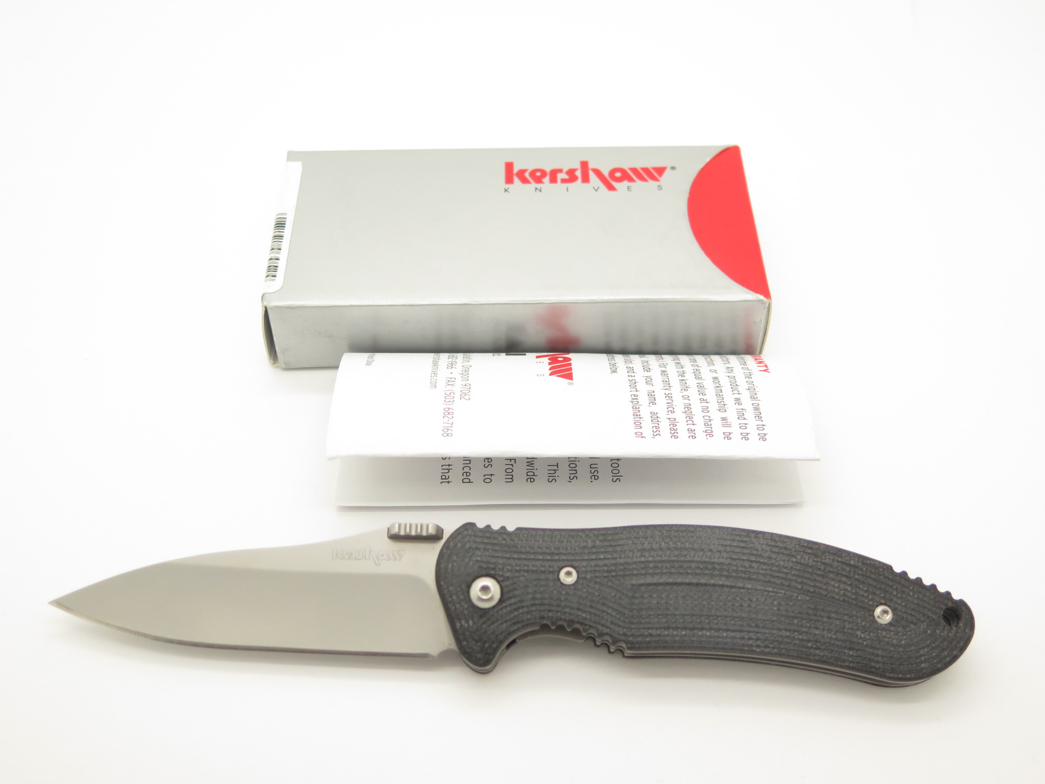 Kershaw 3420 Nerve RJ Martin Design 8Cr13MoV Folding Linerclock Pocket ...