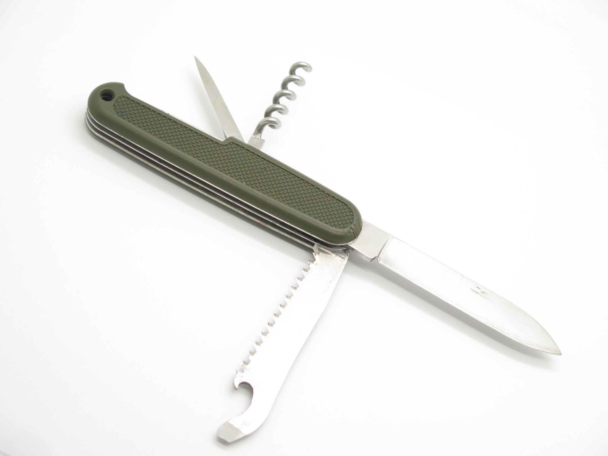 Vtg Victorinox Switzerland German Soldier Swiss Army 4.25" Folding ...