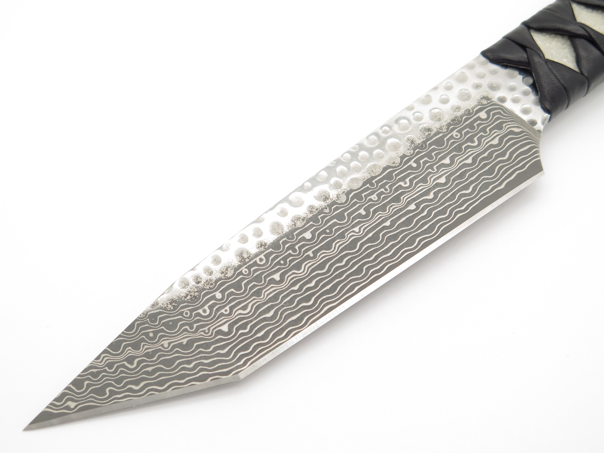 Mcusta MC-241GD Seki Japan SPG2 Damascus Japanese Fixed Blade Tanto ...
