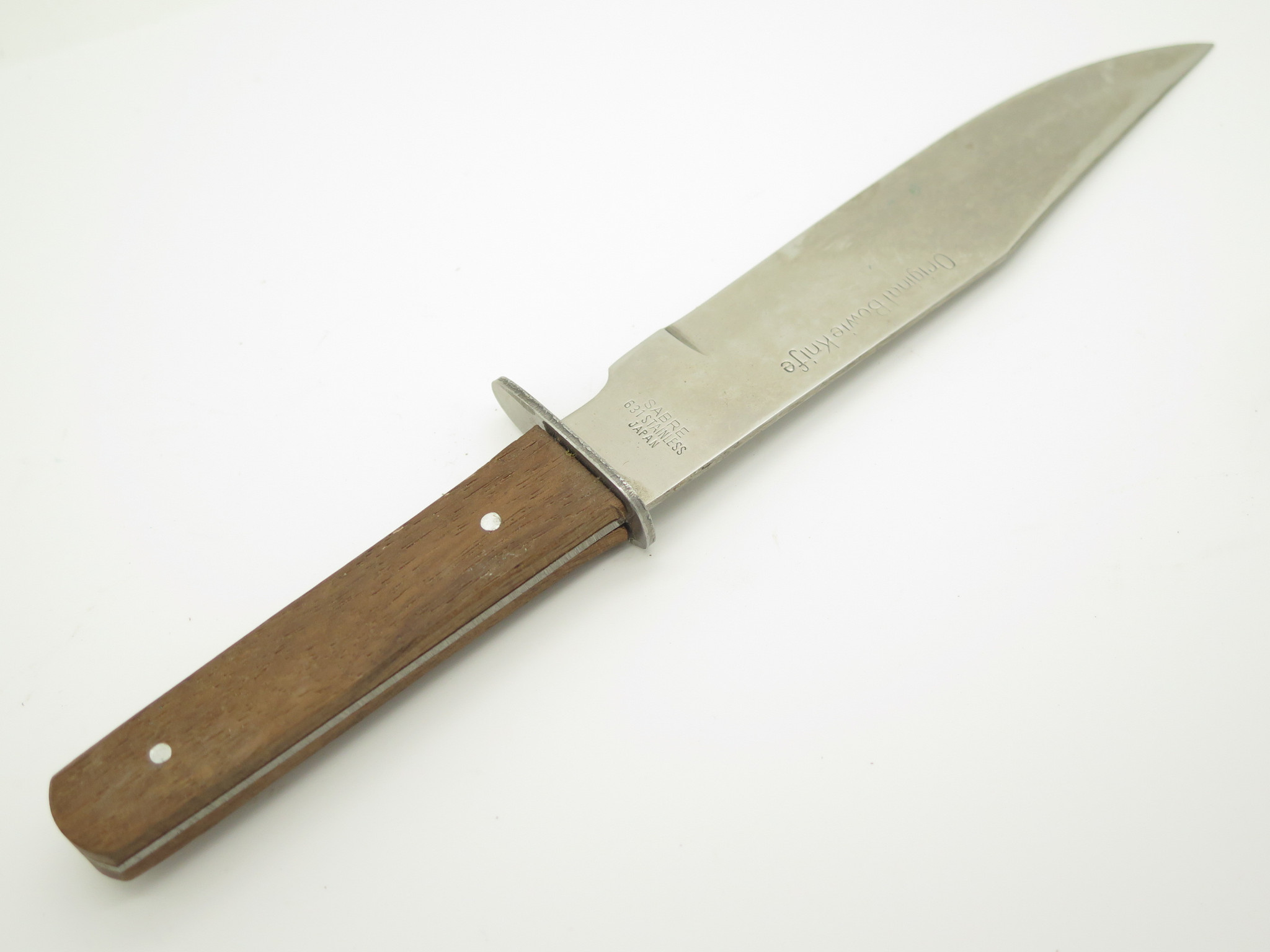 Vintage 1960s Sabre Japan Original Bowie Knife Stainless Fixed Blade 5 ...