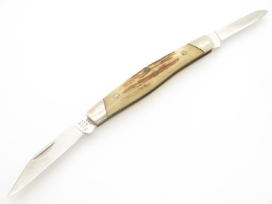 Vintage 1988 Buck 309 Companion Stag Handle Folding Pen Pocket knife ...