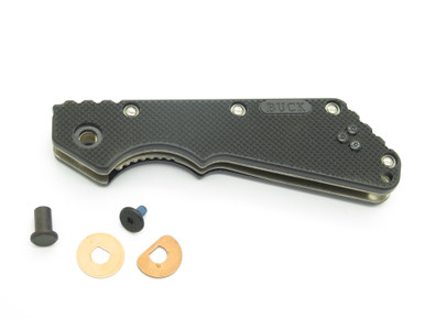 Black Taccom Handle Part For Buck 889 Sbmf Strider Tactical Folding 3313