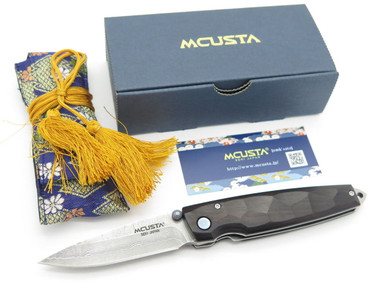 Mcusta Seki Japan Tsuchi MC-79D Ebony Wood VG-10 Damascus Folding ...