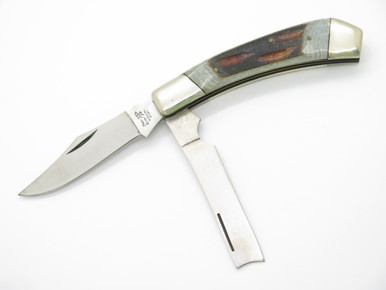 Vintage 1980s Frost Cutlery Razor CT-12 Seki Japan 4" Stag Folding ...