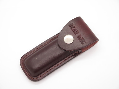 Bear MGC 4.6" Brown Leather Folding Hunter Knife Sheath - ePrague, LLC