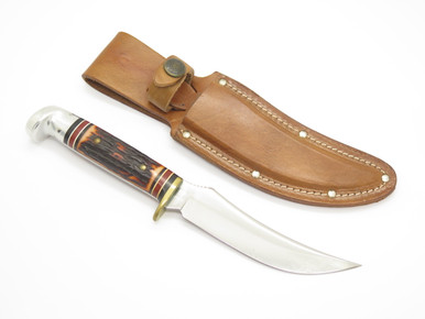 Vintage Western USA H40 J Clip Point Fixed Blade Hunting Knife - ePrague, LLC