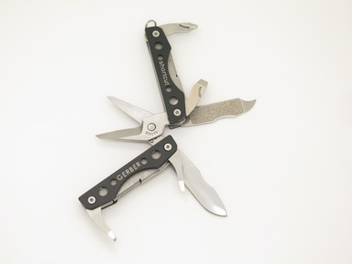 Gerber Shortcut 2.5" Black Metal Multi Tool Scissors Folding Pocket ...