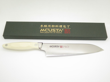 Mcusta Zanmai HM-3003D Seki Japan 180mm Japanese Damascus Kitchen Santoku Knife - ePrague, LLC