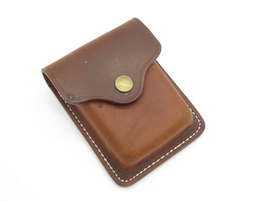 Vintage Japanese Natural Leather Compass Pouch Sheath - ePrague, LLC