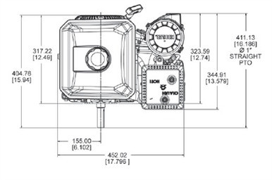 Kohler CH440-3280 | Command Pro 14HP Electric Start | Replace CH440