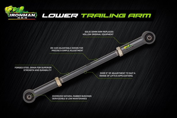 Toyota 80 Series Land Cruiser/Lexus LX450 Rear Adjustable Lower ...