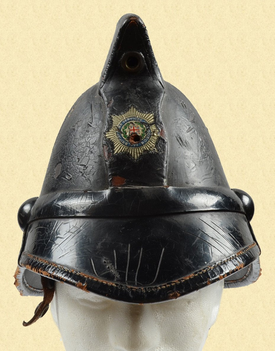 BRITISH LEATHER FIRE HELMET - C19015 - Simpson Ltd