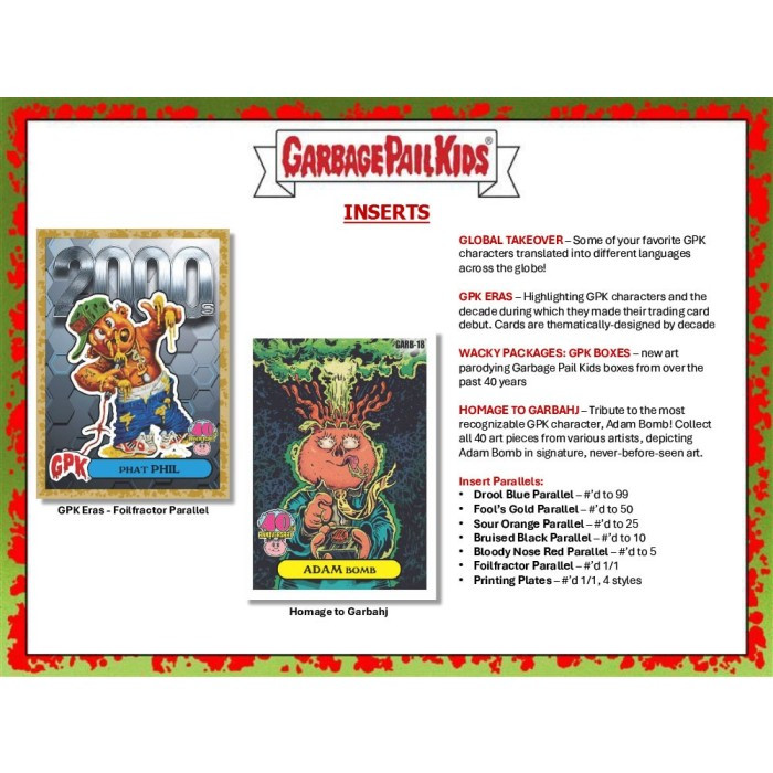 2025 TOPPS GARBAGE PAIL KIDS Worst of GPK 40th Anniversary Hobby Box