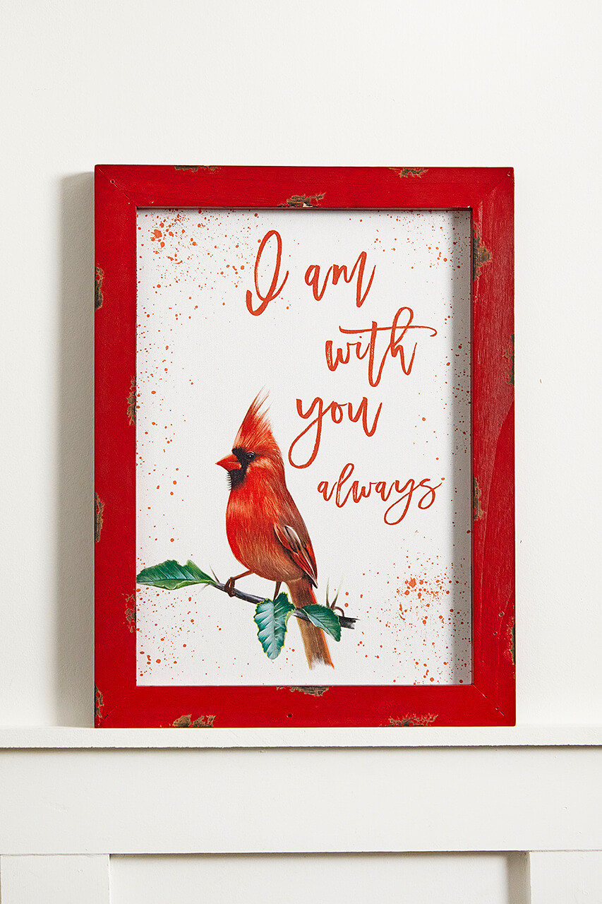4" "Always with You" Cardinal Ornament - Decorator's Warehouse
