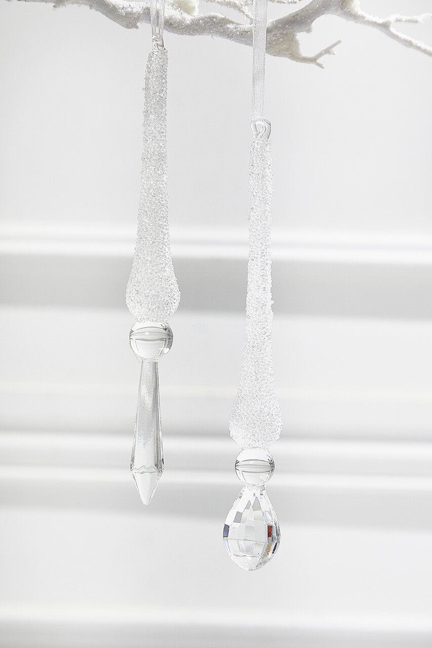 8.5" Glass Drop Ornament - Decorator's Warehouse