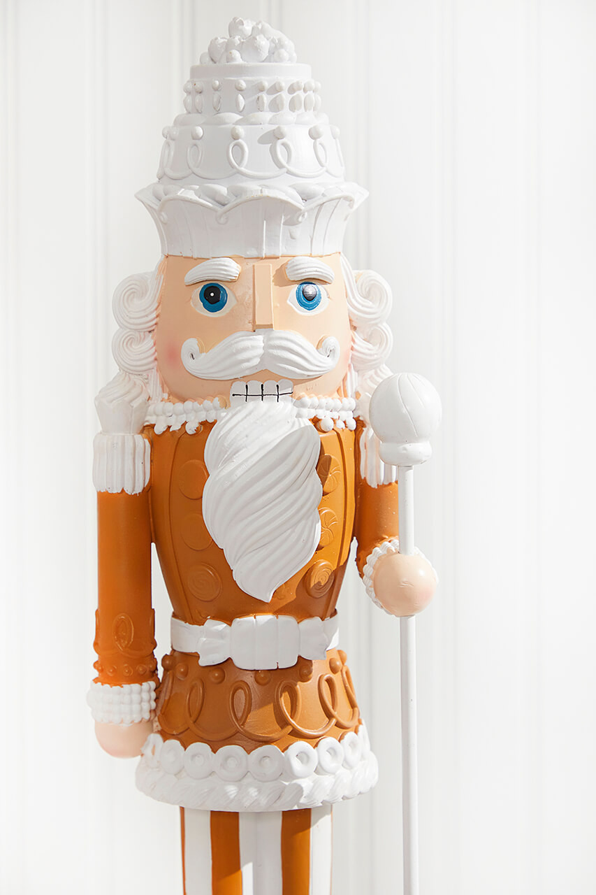 22" Gingerbread Nutcracker with Staff - Decorator's Warehouse
