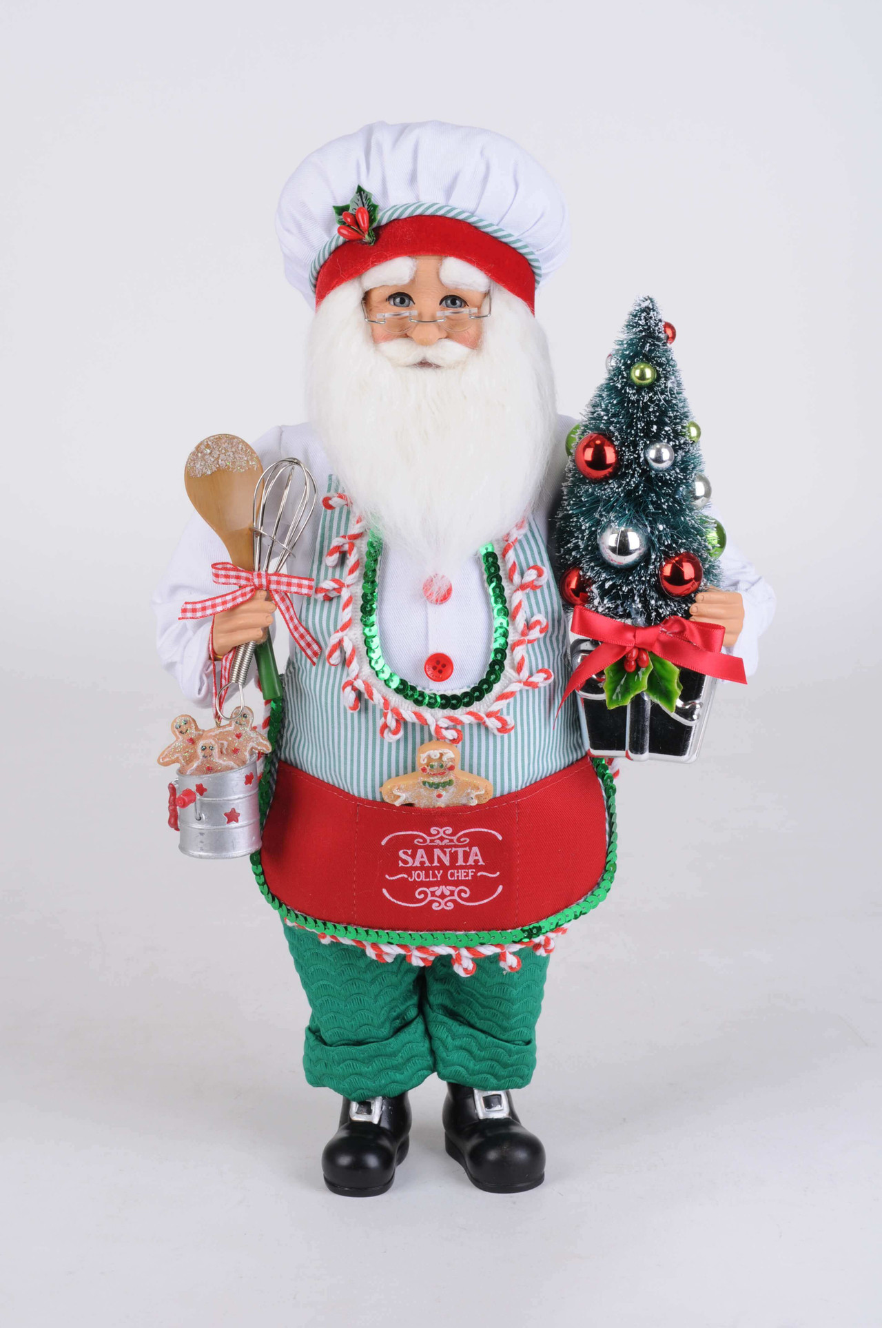 8" Resin Holiday Chef Santa - Decorator's Warehouse