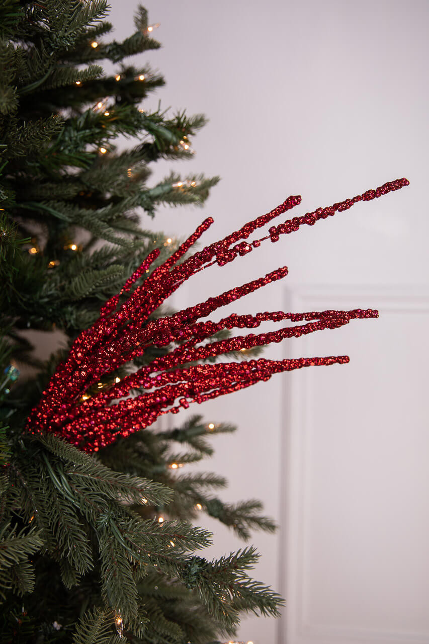 33” Red Berry Spray - Decorator's Warehouse