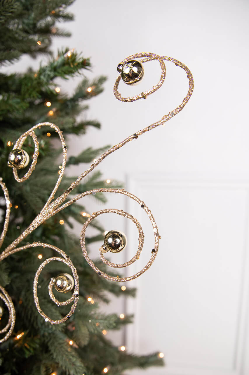 26” Champagne Swirl Spray - Decorator's Warehouse