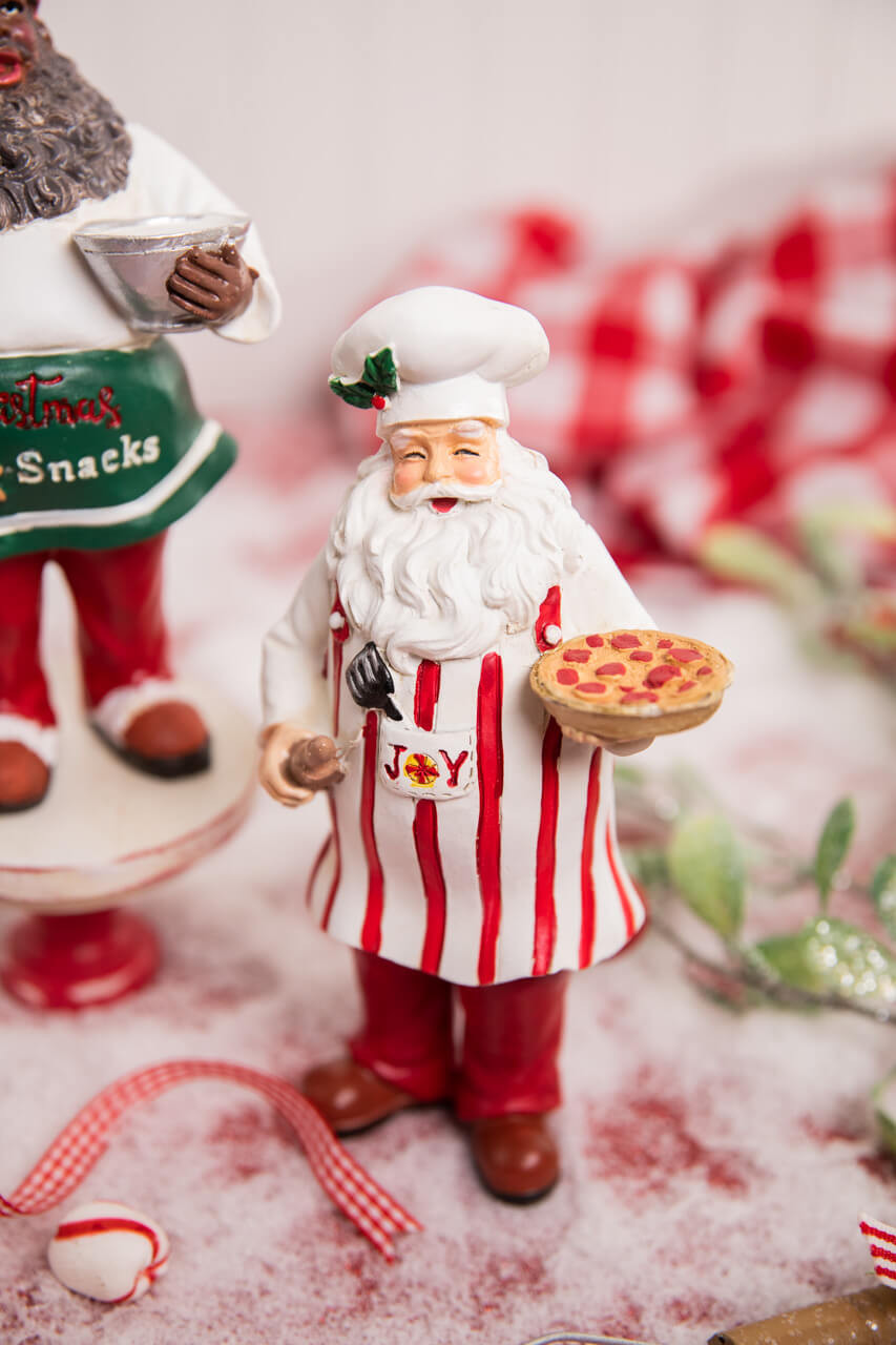 8" Resin Holiday Chef Santa - Decorator's Warehouse