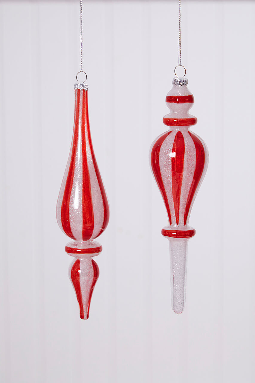 10" Pearl Glass Bulb Finial Ornament - Decorator's Warehouse