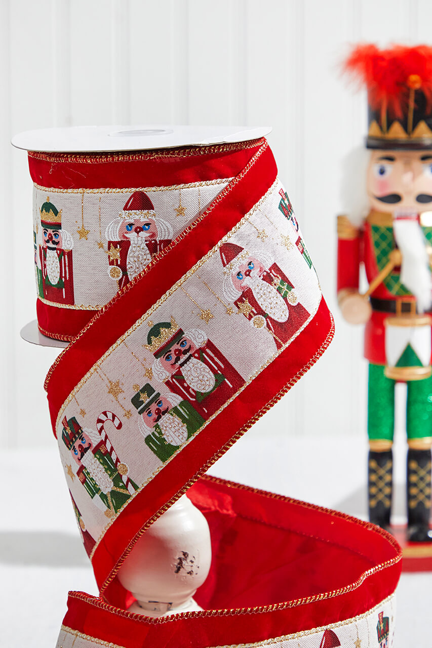 Nutcracker Christmas Ribbon & Velvet Ribbon | Decorator's Warehouse