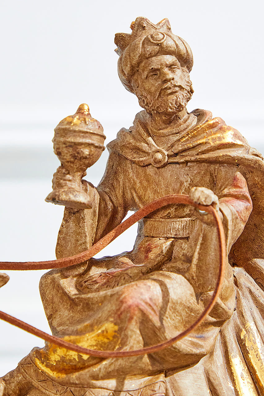 13" Resin Three Kings On Camels - Set of 3